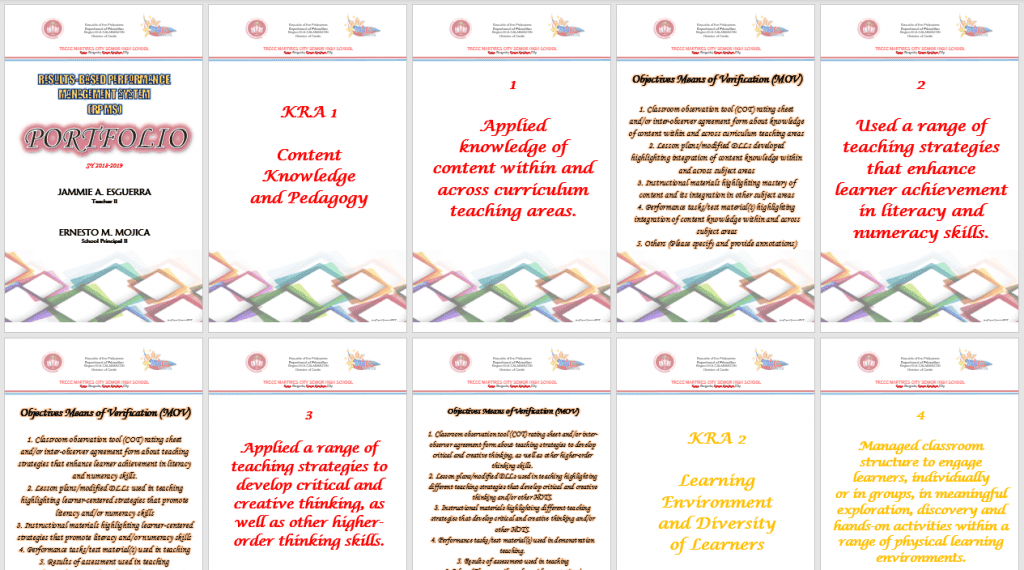 RPMS Portfolio | DepEd Tambayan