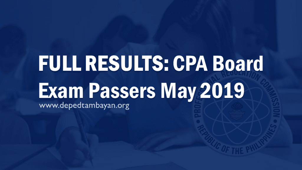 CPA Board Exam Result | DepEd Tambayan