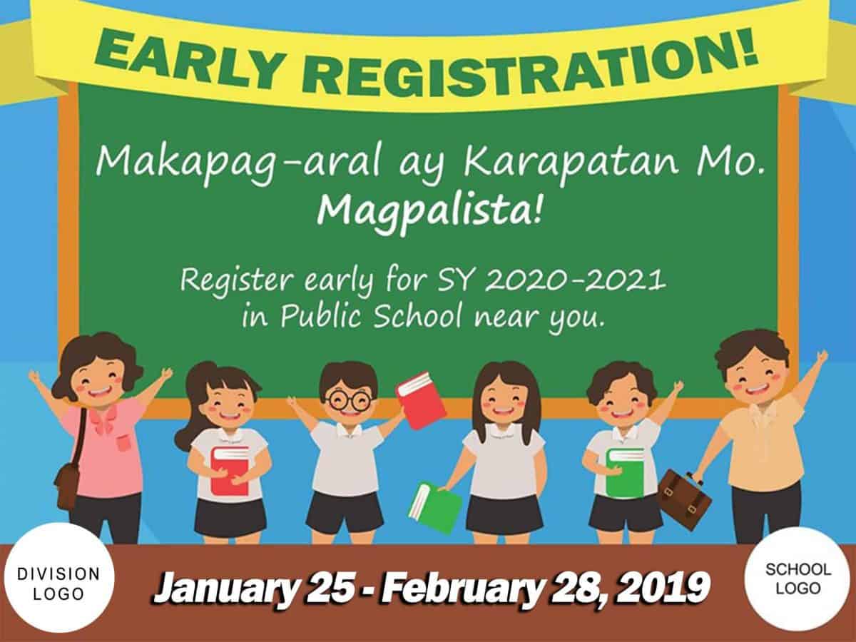 Early Registration for SY 2020-2021 (Tarp. and Registration Form)