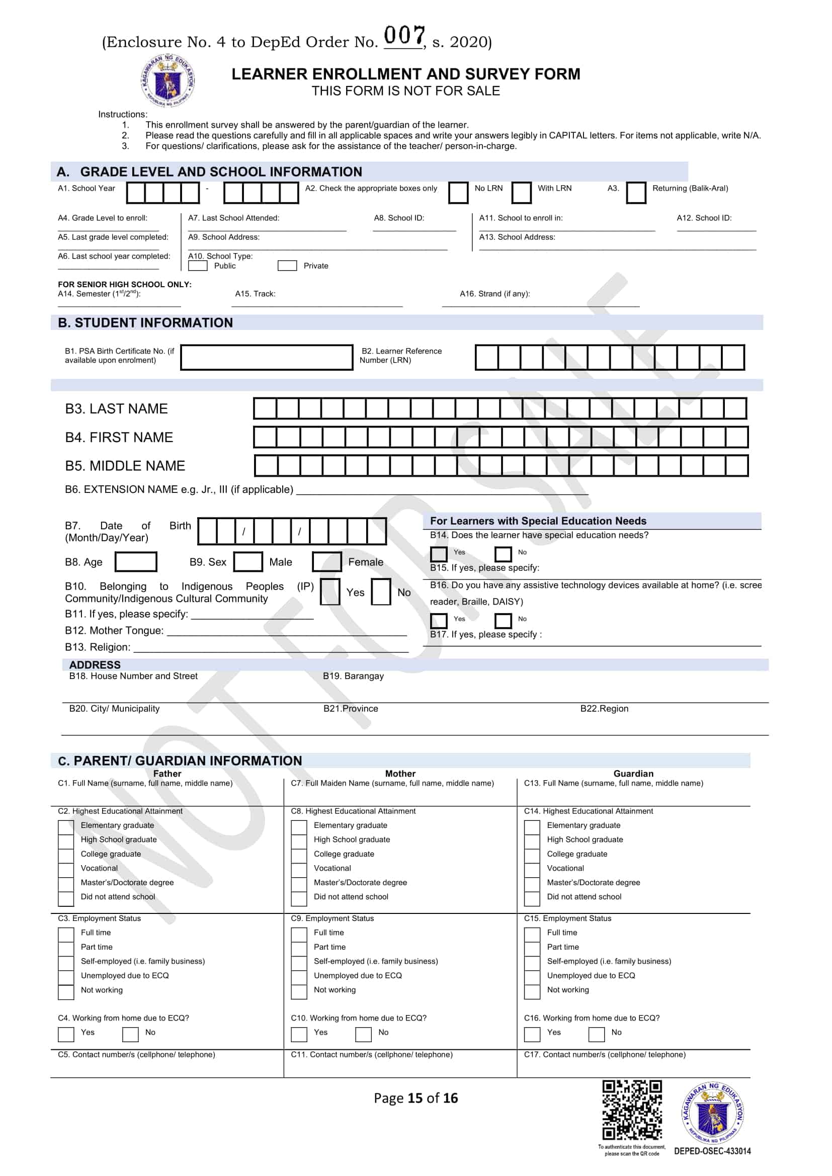 DepEd Monthly School Calendar of Activities for School Year 2020-2021