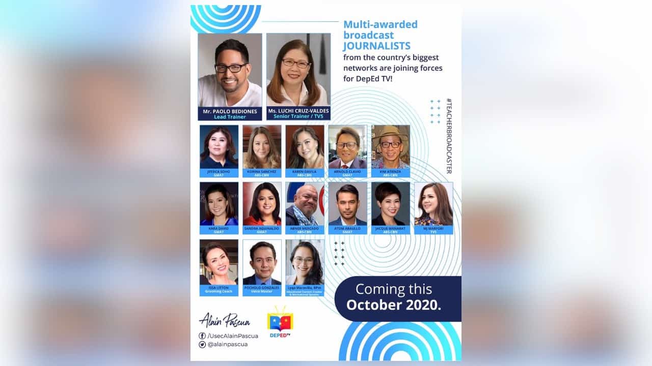DepEd taps top broadcasters to train teachers for TV education