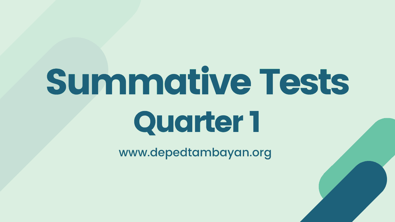 Grade 5 Summative Tests Modules 1 3 Quarter 1 Grade 5 Summative Tests Modules 1 3 Quarter 1