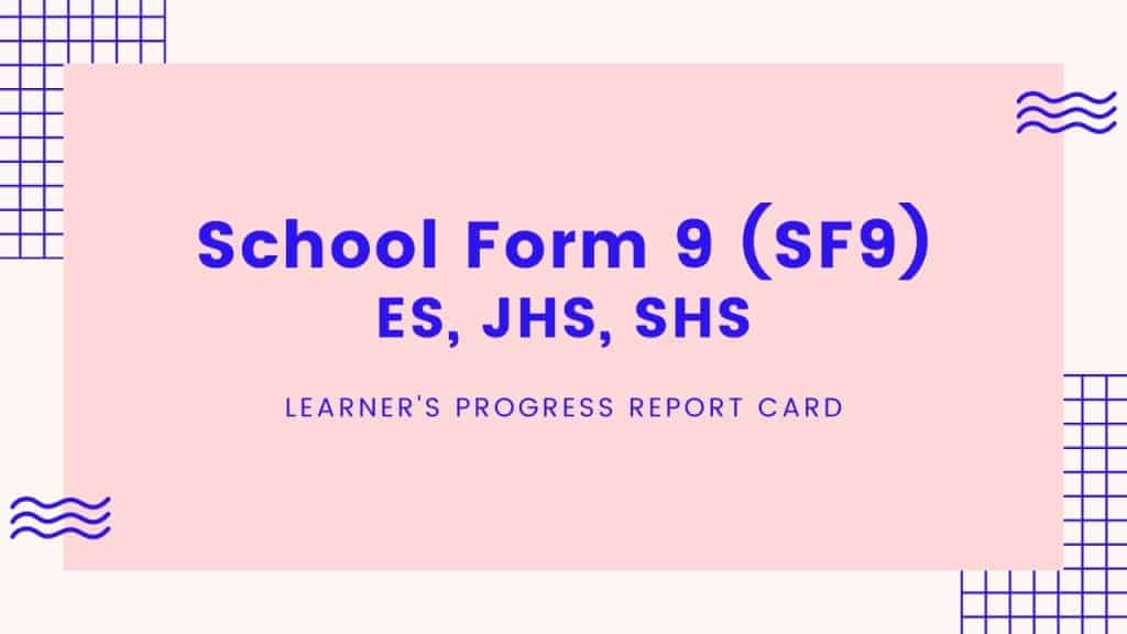 School Form 9 (SF9) Template for Senior High School