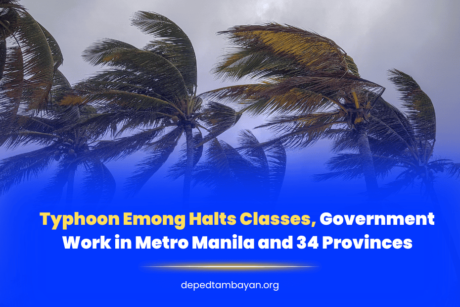 DILG: Class, Government Work Suspended in 35 Areas Due to Emong
