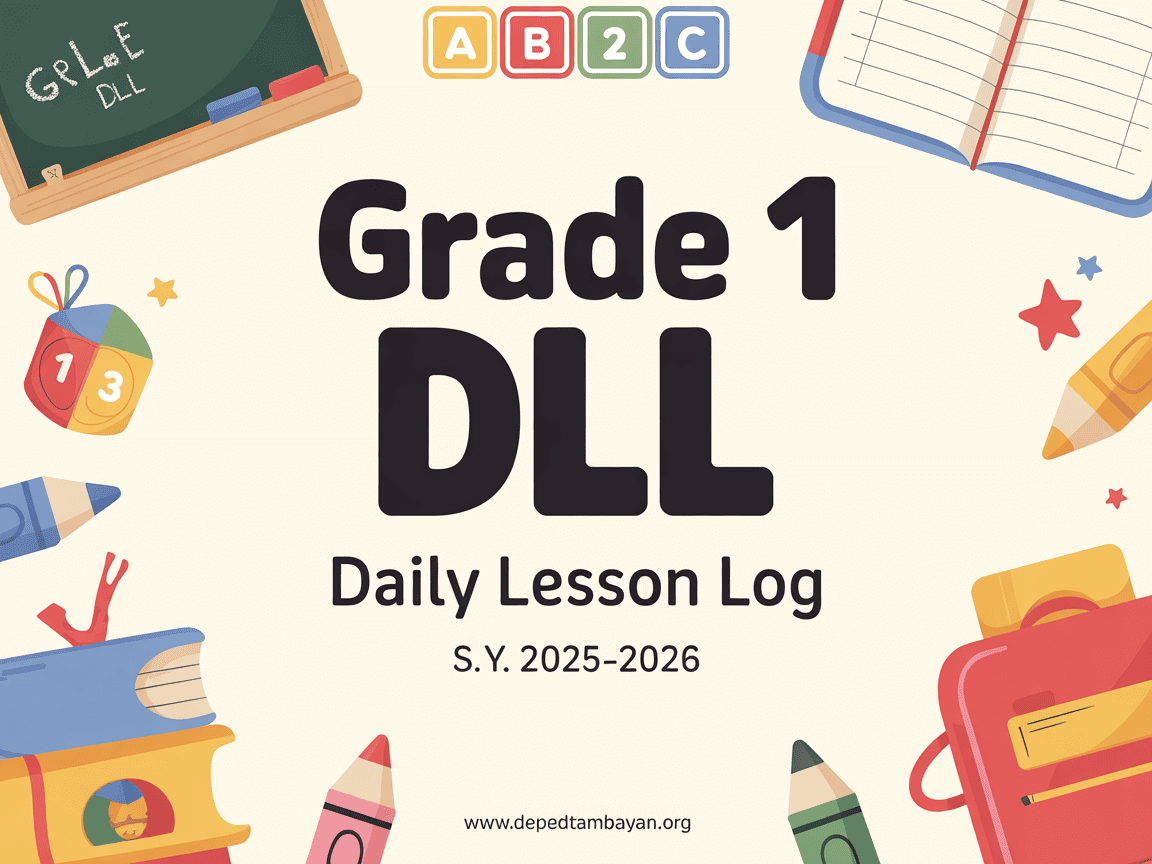 Grade 1 DLL - Daily Lesson Log 2025-2026