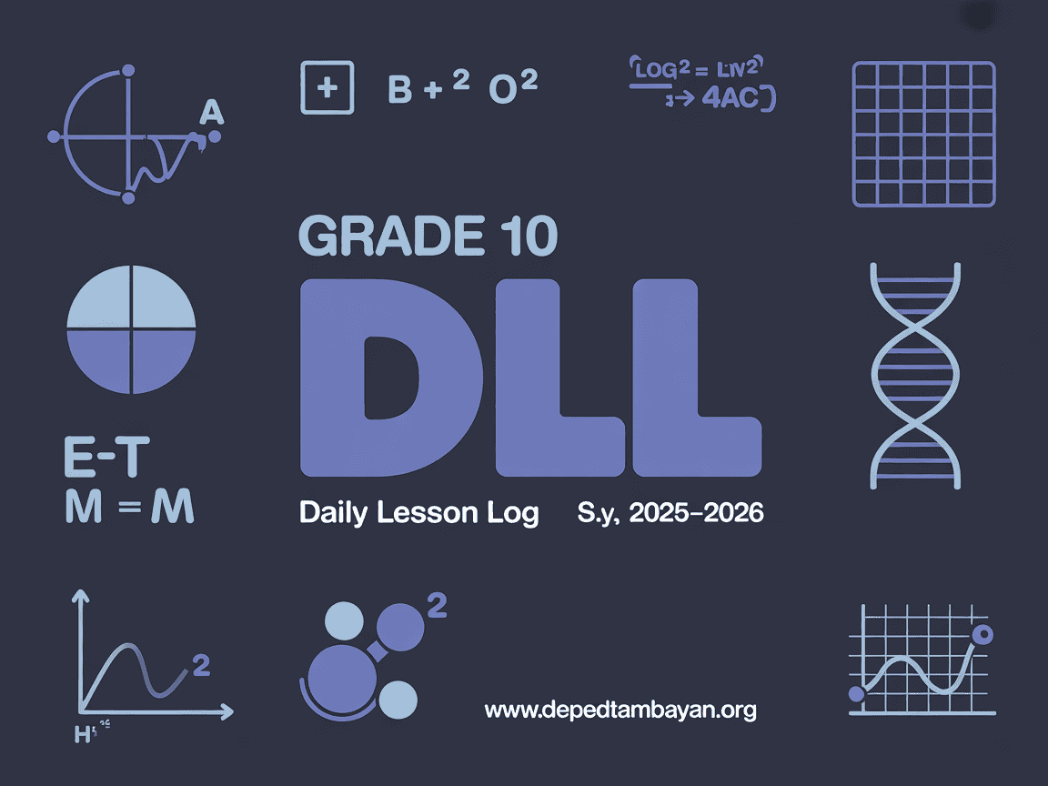 Grade 10 DLL - Daily Lesson Log 2025-2026