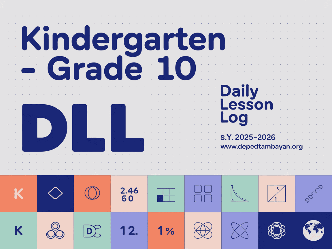 Daily Lesson Log (DLL) 2025-2026